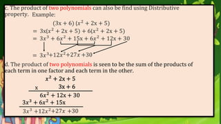 MATHEMATICS CLASS-Day 2-Grade 8-Working with operations on Polynomials ...