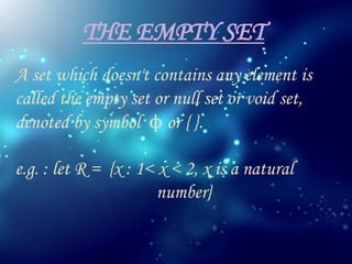 Mathematics class XI SETS | PPTX