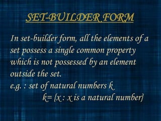 Mathematics class XI SETS | PPTX