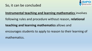 Mathematics cognitive domains | PPTX