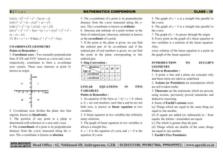 Mathematics compendium for class ix | PPT