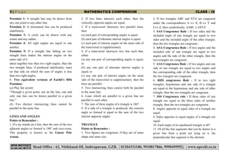 Mathematics compendium for class ix | PDF