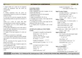 Mathematics compendium for class ix | PPT
