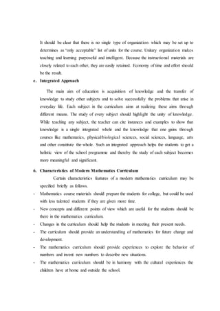 Mathematics curriculum | PDF