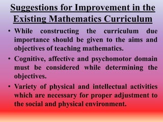 Mathematics Curriculum: An Analysis | PPT