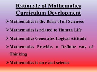 Mathematics Curriculum: An Analysis | PPT