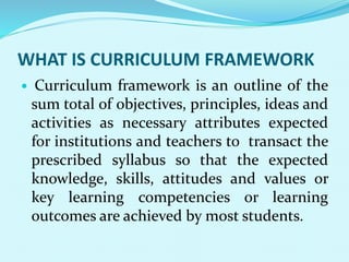 MATHEMATICS CURRICULUM FRAMEWORK AT SECONDARY STAGE UNDER NATIONAL ...