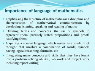 MATHEMATICS CURRICULUM FRAMEWORK AT SECONDARY STAGE UNDER NATIONAL ...