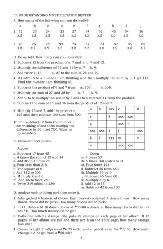 Mathematics for grade 3 teachers | PDF
