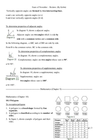 Mathematics form 1 - Chapter 9-12 By Kelvin | DOCX
