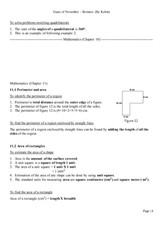 Mathematics form 1 - Chapter 9-12 By Kelvin | DOCX