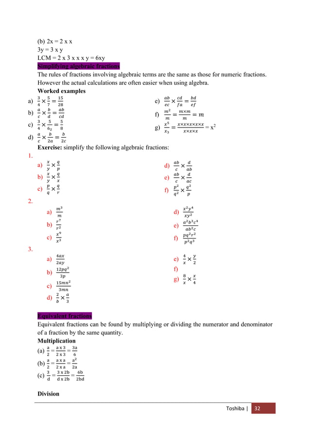 MATHEMATICS FORM TWO pdf.pdf | Secondary Education | Education
