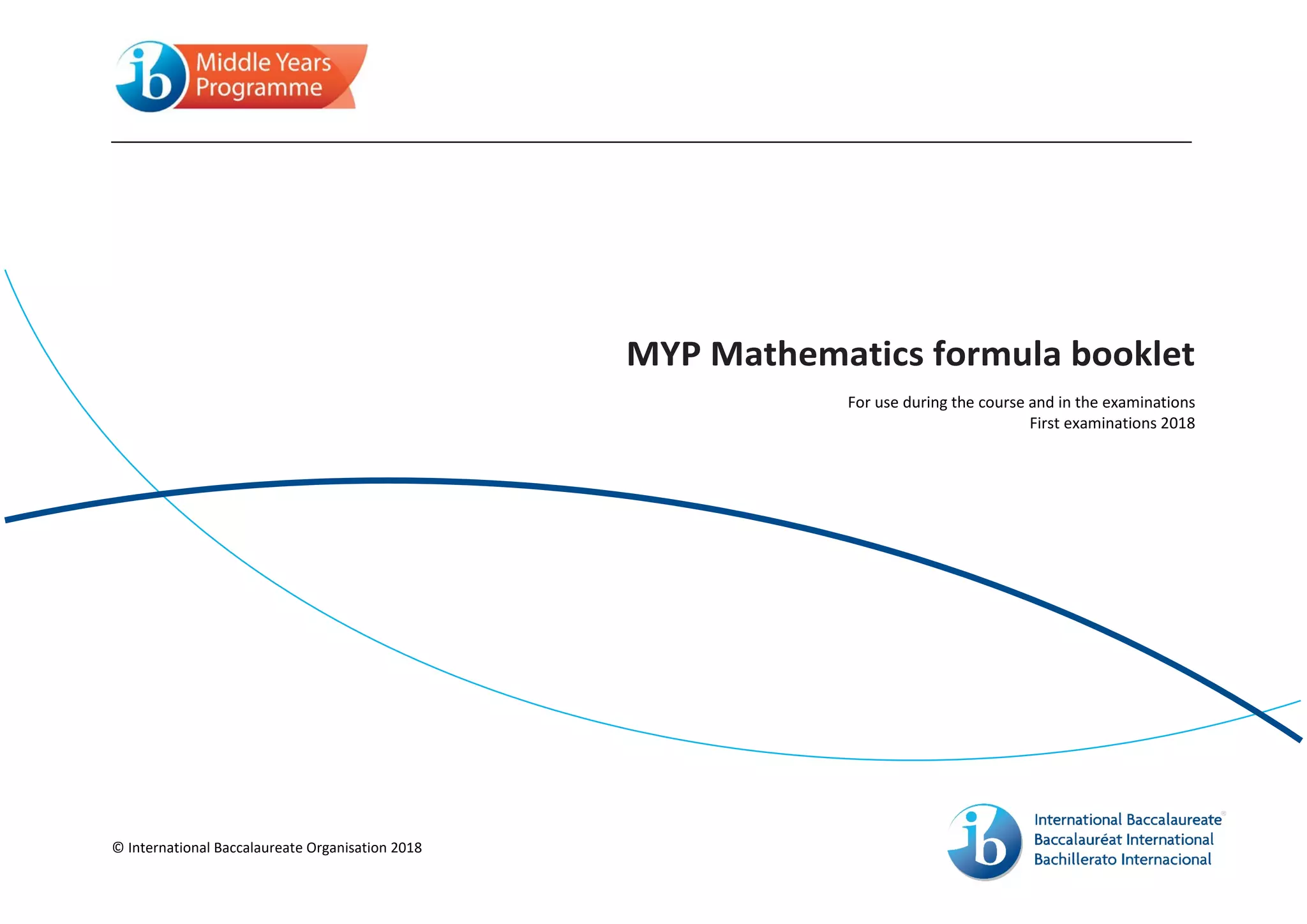 Mathematics formula booklet | PDF