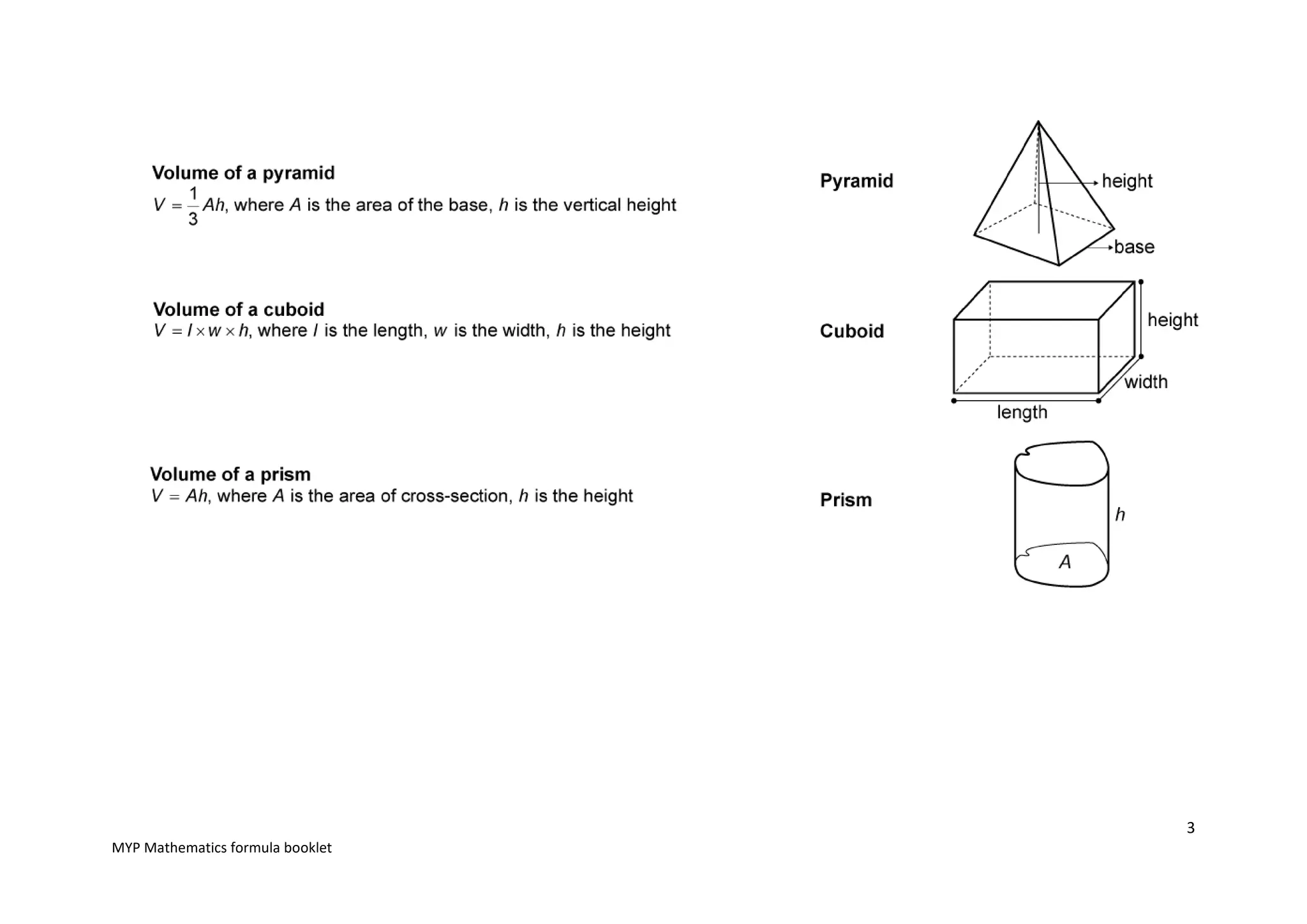Mathematics formula booklet | PDF