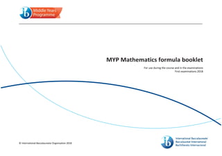 Mathematics formula booklet | PDF