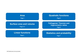 Mathematics formula booklet | PDF
