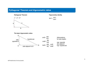 Mathematics formula booklet | PDF