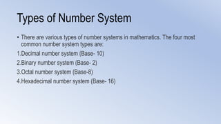 Mathematics for nurses Introduction to Nmber system Cahp#01.pptx