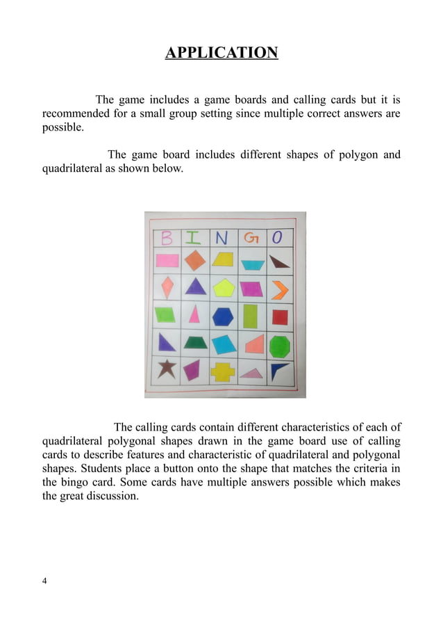 QUADRILATERAL AND POLYGON BINGO | PDF