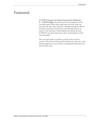 Mathematics grade3 curriculum_guide | PDF | Educational Assessment ...