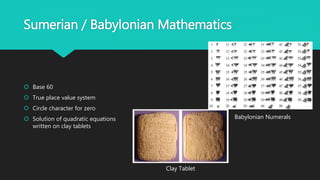 Mathematics in ancient and classical times | PPTX