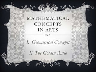 Mathematics in arts | PPTX