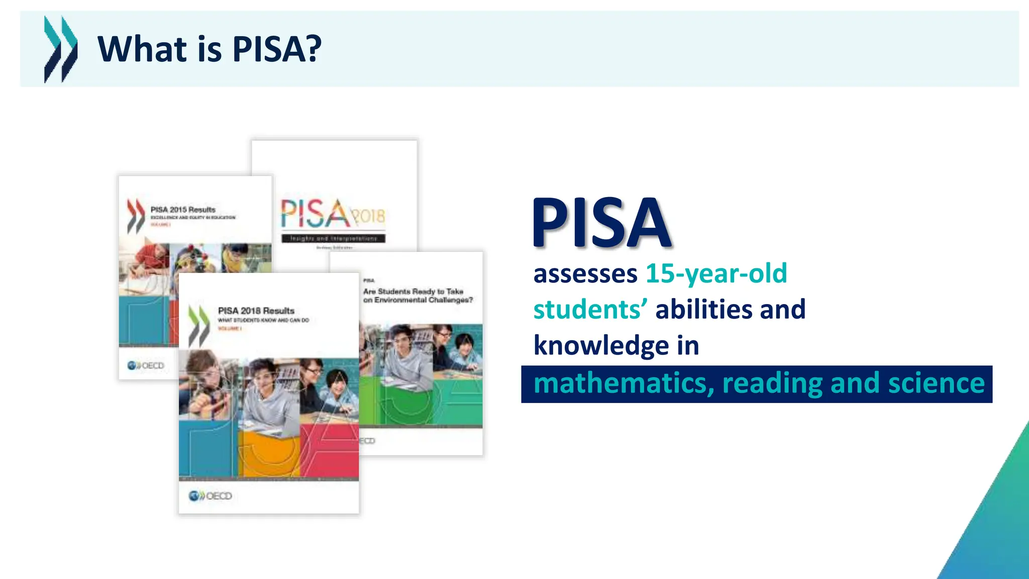 Mathematics in PISA by Andreas Schleicher - 31 October 2023 OECD ...