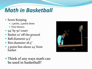 Mathematics in sports | PPT