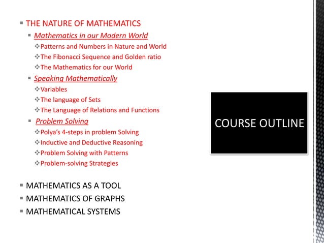 Mathematics in the modern world | PPTX | Educational Assessment | Education