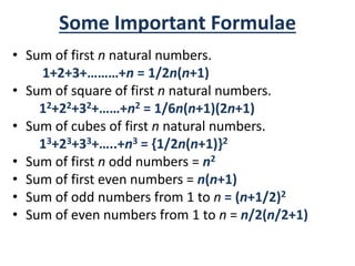 Mathematics introduction and formulas | PPSX