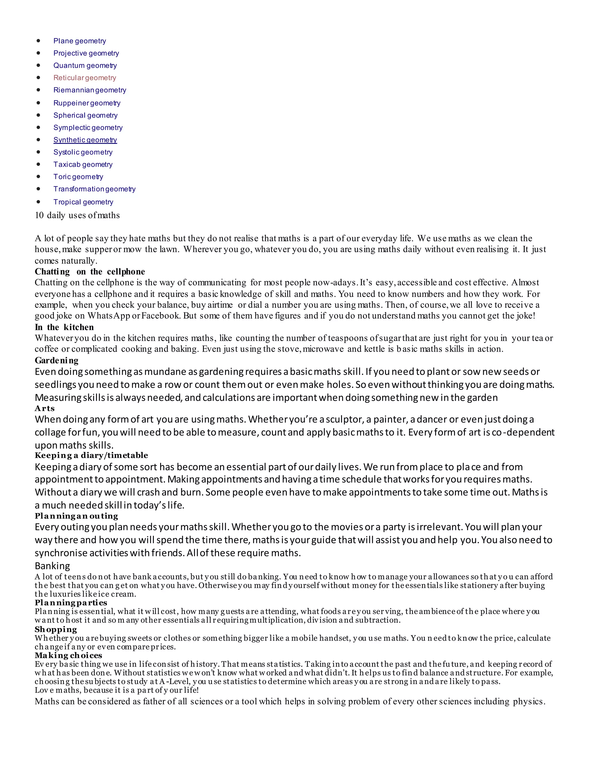 Mathematics is the study of numbers | DOCX