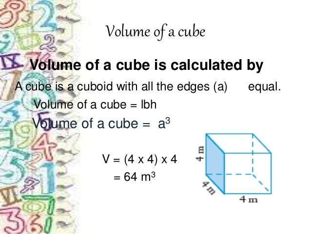 Volume and Surface Areas