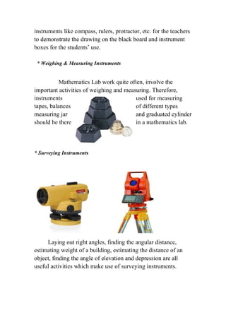Mathematics laboratory saju kumari | DOC