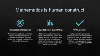MATHEMATICS LANGUAGE OF UNIVERSE | PPTX