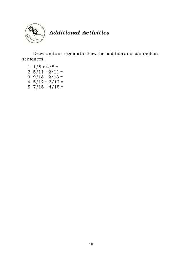 Mathematics module 33 visualizing addition or subtraction of similar ...