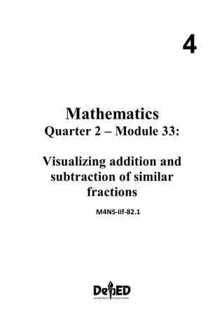 Mathematics module 33 visualizing addition or subtraction of similar ...