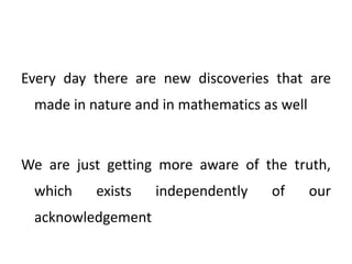 Mathematics & Nature | PPTX