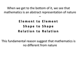 Mathematics & Nature | PPTX