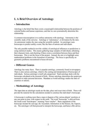 Mathematics of astrology | PDF