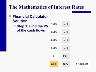 Mathematics of Interest Rates from the fundamentals | PPT