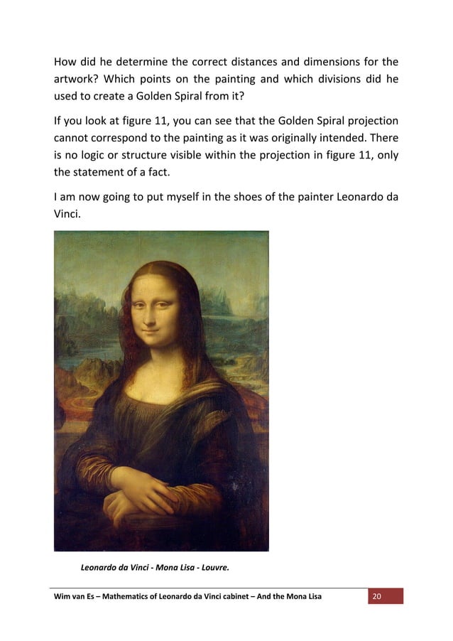 Mathematics of Leonardo da Vinci cabinet. And the Mona Lisa..pdf