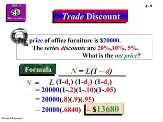 MATHEMATICS OF MERCHANDISING IN RETAIL BUSINESS | PPT