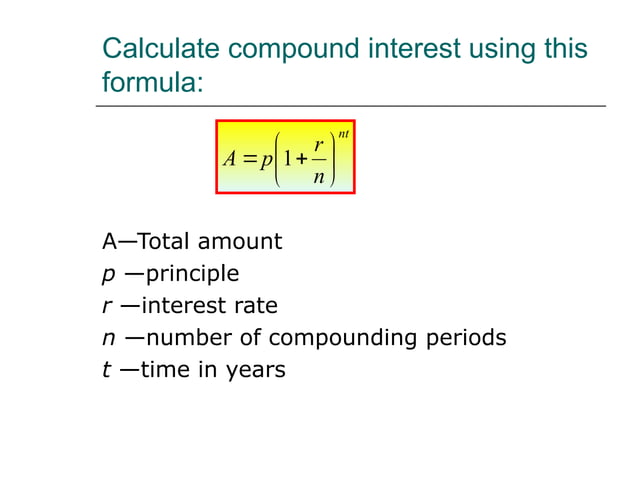 Mathematics+of+Money.ppt_simple and compound interest | PPT | Stocks ...
