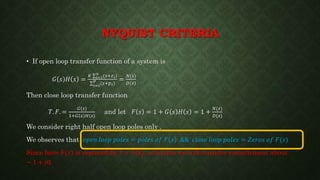 Mathematics of nyquist plot [autosaved] [autosaved] | PPTX
