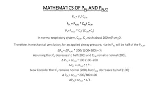 Mathematics of pulmonary mechanics | PPTX