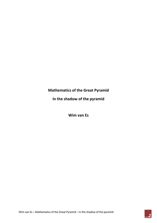 Mathematics of the Great Pyramid.pdf