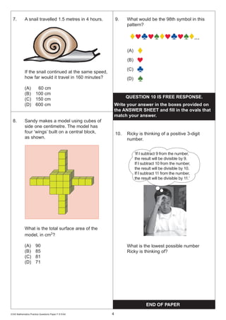 Mathematics paper F | PDF