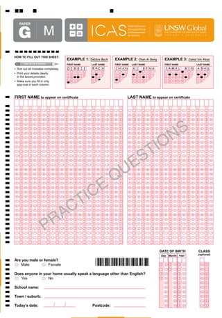 Mathematics paper G | PDF