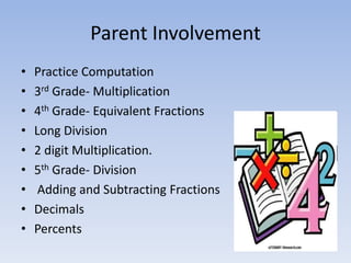 Mathematics Parent Workshop Presentation | PPTX