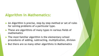 Meaning, Nature and Structure of Mathematics- Mathematics pedagogy | PPTX